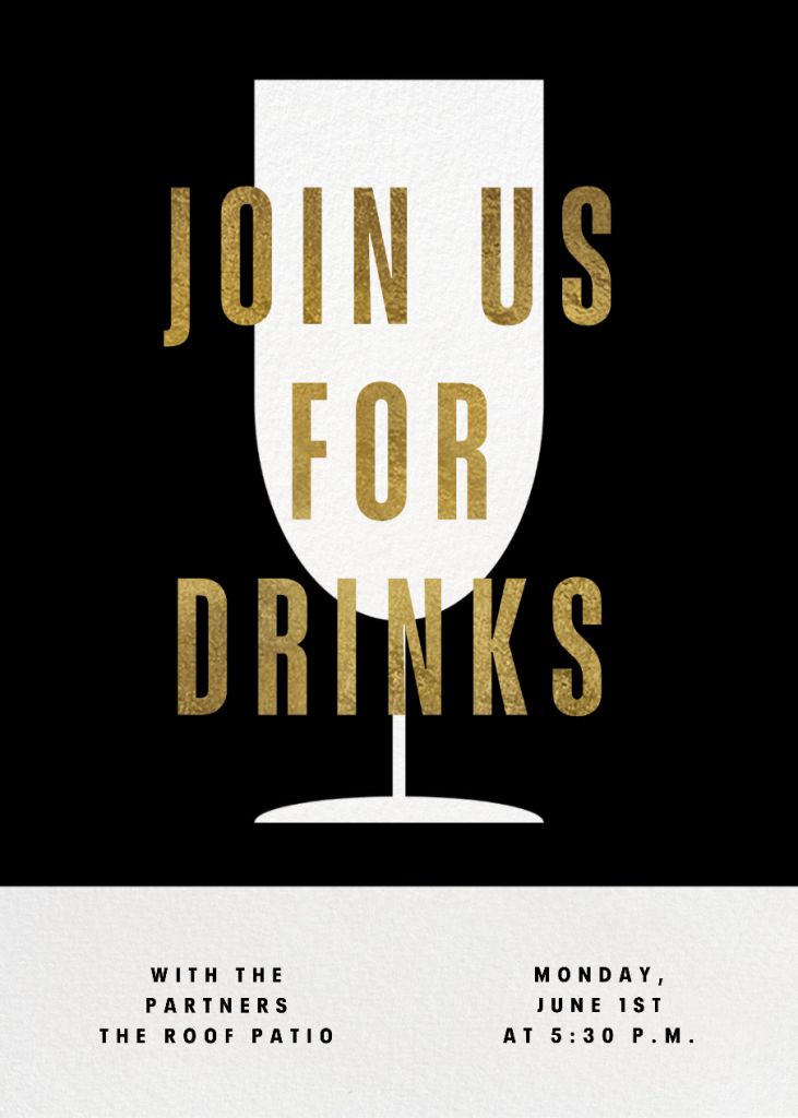 Drink It In - Networking Event Invitation | Send online instantly ...