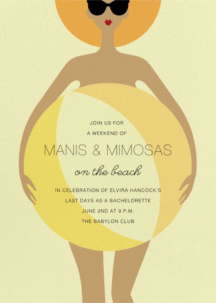 Clothing Optional - Pool Party Invitation | Send online instantly ...