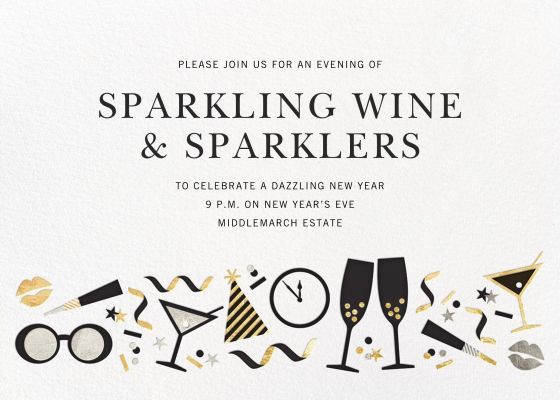 New Year's Eve Invitations | Send online instantly | RSVP tracking