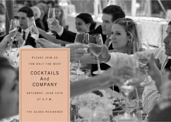 Dinner Party Invitations | Send online instantly | Track opens