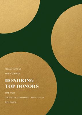 Donor Appreciation Invitations | Send online instantly | RSVP tracking