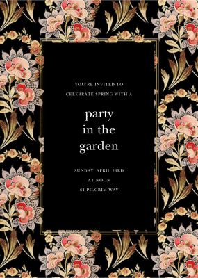 Spring Party Invitations | Send online instantly | RSVP tracking