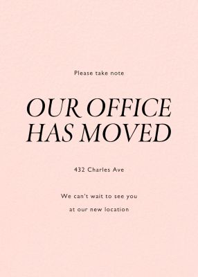 Business Announcement Cards | Send online instantly | RSVP tracking