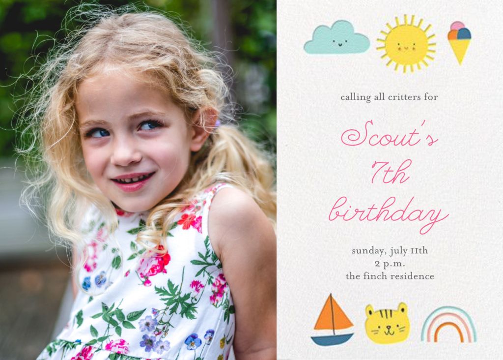 Party Weather (Photo) Invitation