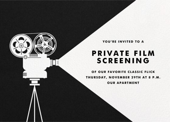 Viewing Party Invitations | Send online instantly | RSVP tracking