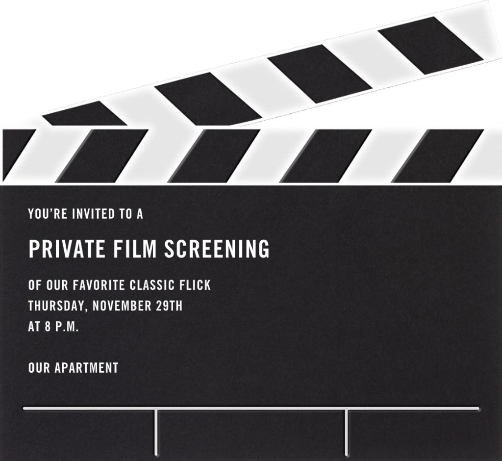 Movie Clipper - Viewing Party Invitation | Send online instantly | RSVP ...