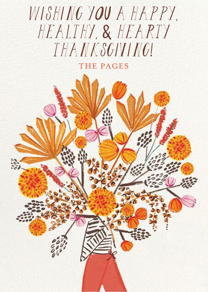 Thanksgiving Bouquet - Thanksgiving Card | Send online instantly ...