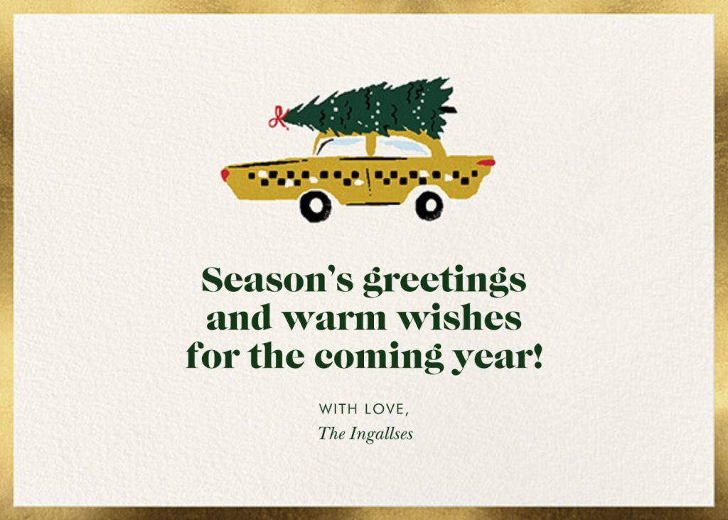 Fab Cab - Christmas Card | Send online instantly | Track opens