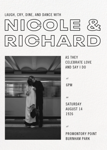 Show Bill - Wedding Invitation | Send online instantly | RSVP tracking