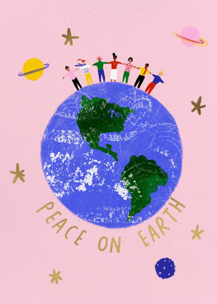 Peaceful Planet - Holiday Card | Send online instantly | Track opens