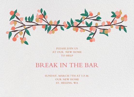 Spring Party Invitations | Send online instantly | RSVP tracking