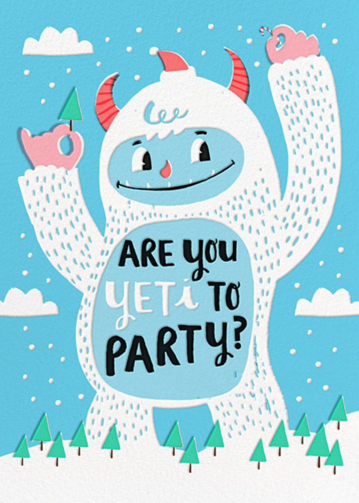 Yeti Party - Birthday Invitation | Send online instantly | RSVP tracking