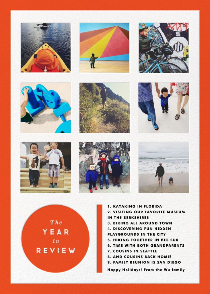 Year In Review - Holiday Card | Send online instantly | Track opens