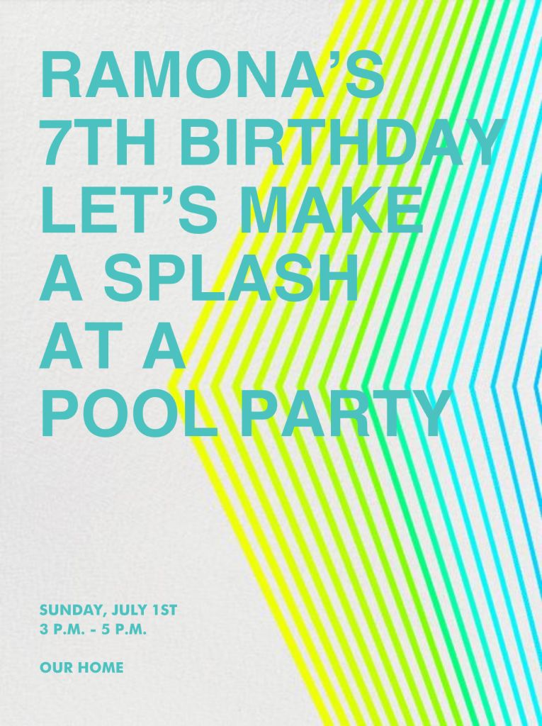 LA 1984 - Birthday Invitation | Send online instantly | RSVP tracking