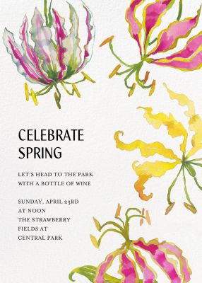 Spring Party Invitations | Send online instantly | RSVP tracking