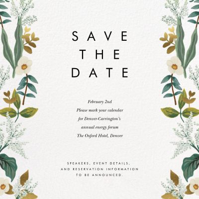 Save The Date Party Template