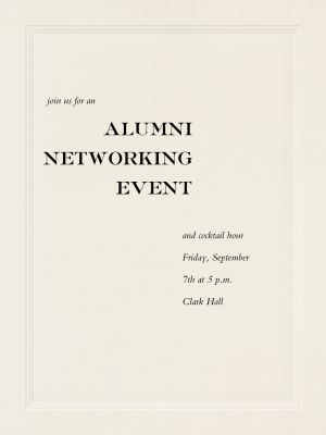 Alumni Event Invitations | Send online instantly | Track opens