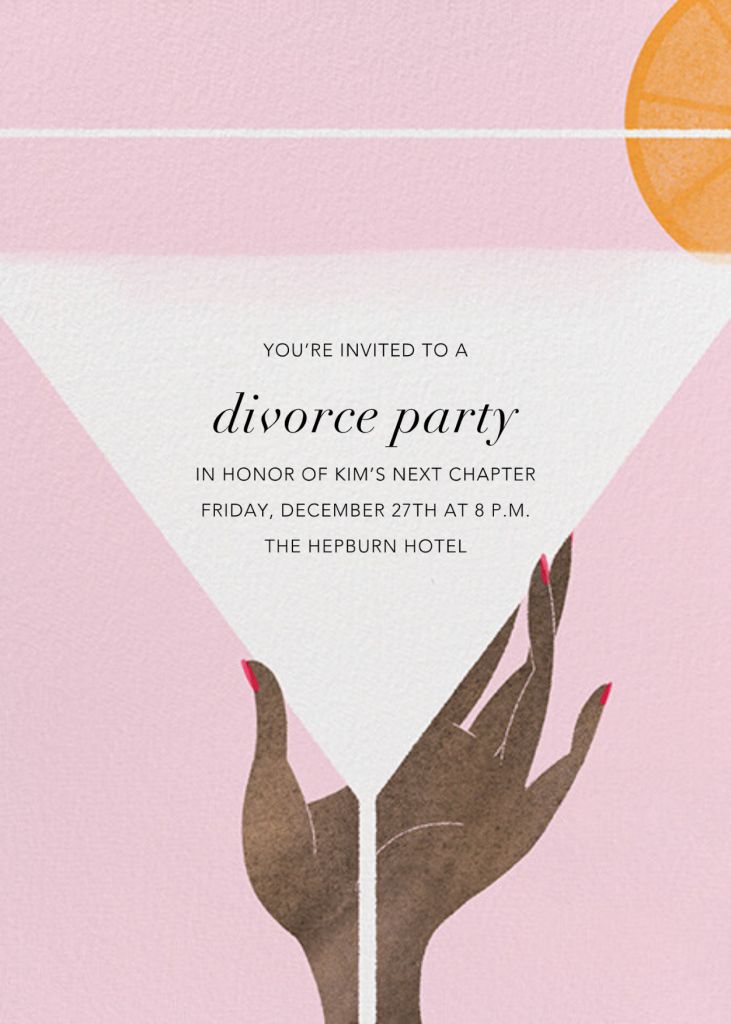 Extra Dry - Divorce Party Invitation | Send online instantly | RSVP ...
