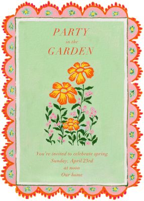 Spring Party Invitations | Send online instantly | RSVP tracking