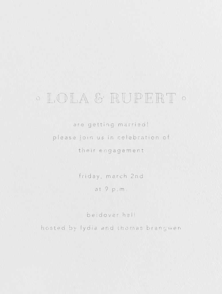 Candace - Engagement Party Invitation | Send online instantly | RSVP ...