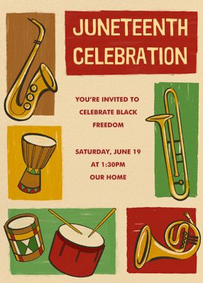 Juneteenth invitations | Send online instantly | RSVP tracking
