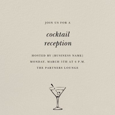 Corporate Cocktail Party Invitations | Paperless Post