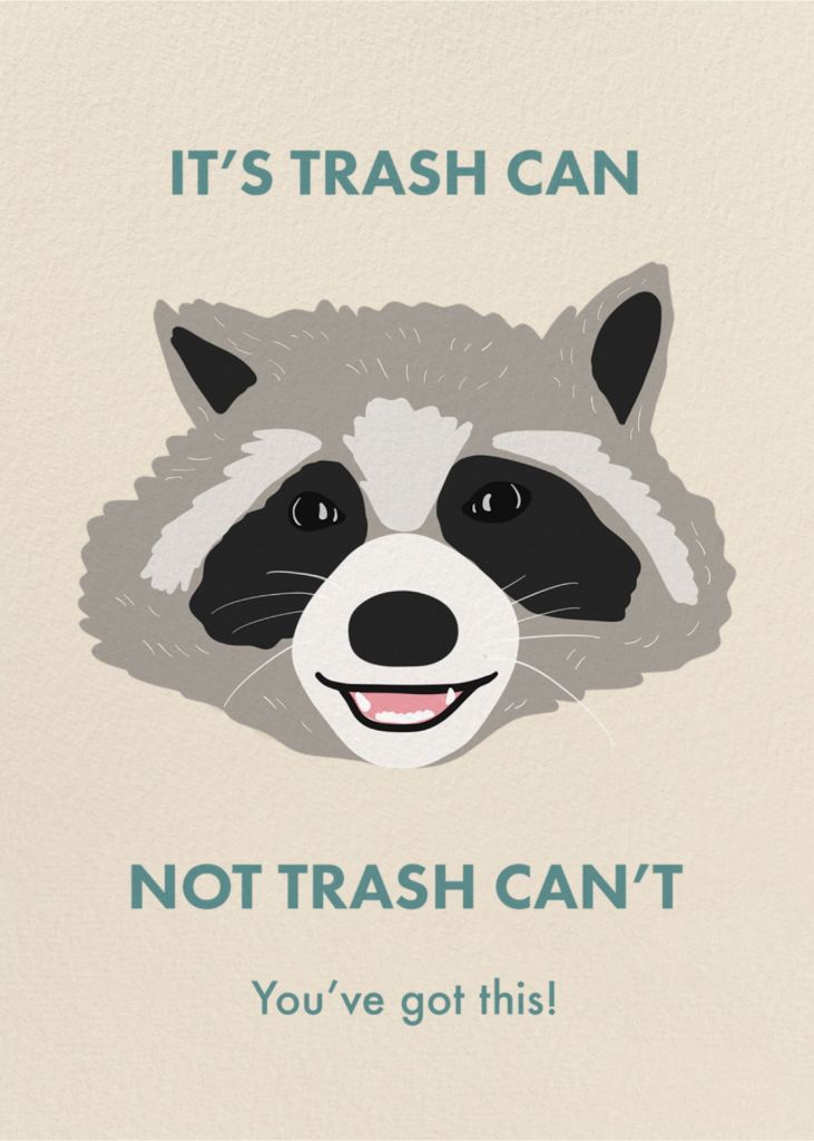 Trash Panda - Encouragement Card | Send online instantly | Track opens