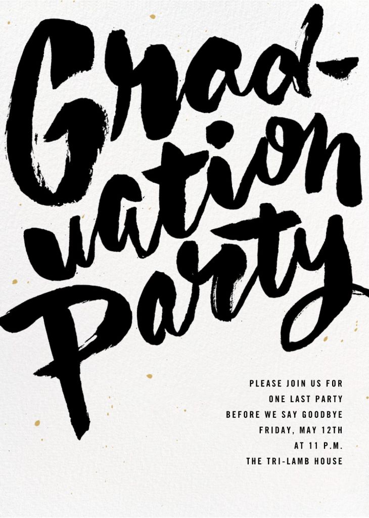 Graffiti Grad - Invitation | Send online instantly | RSVP tracking