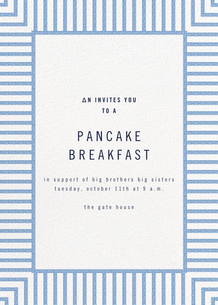 Seersucker Stripe (Invitation) - Fraternity Party Invitation | Send ...