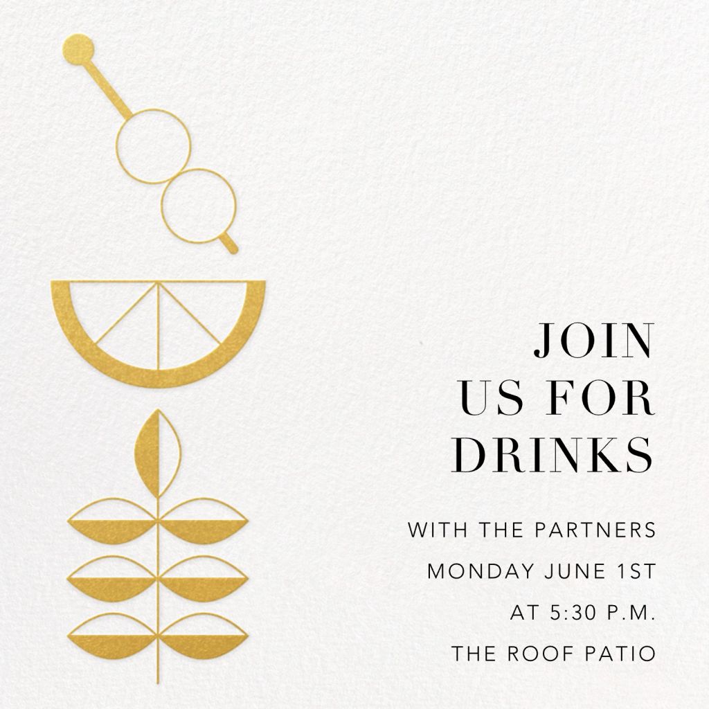 With a Twist - Cocktail Party Invitation | Send online instantly | RSVP ...