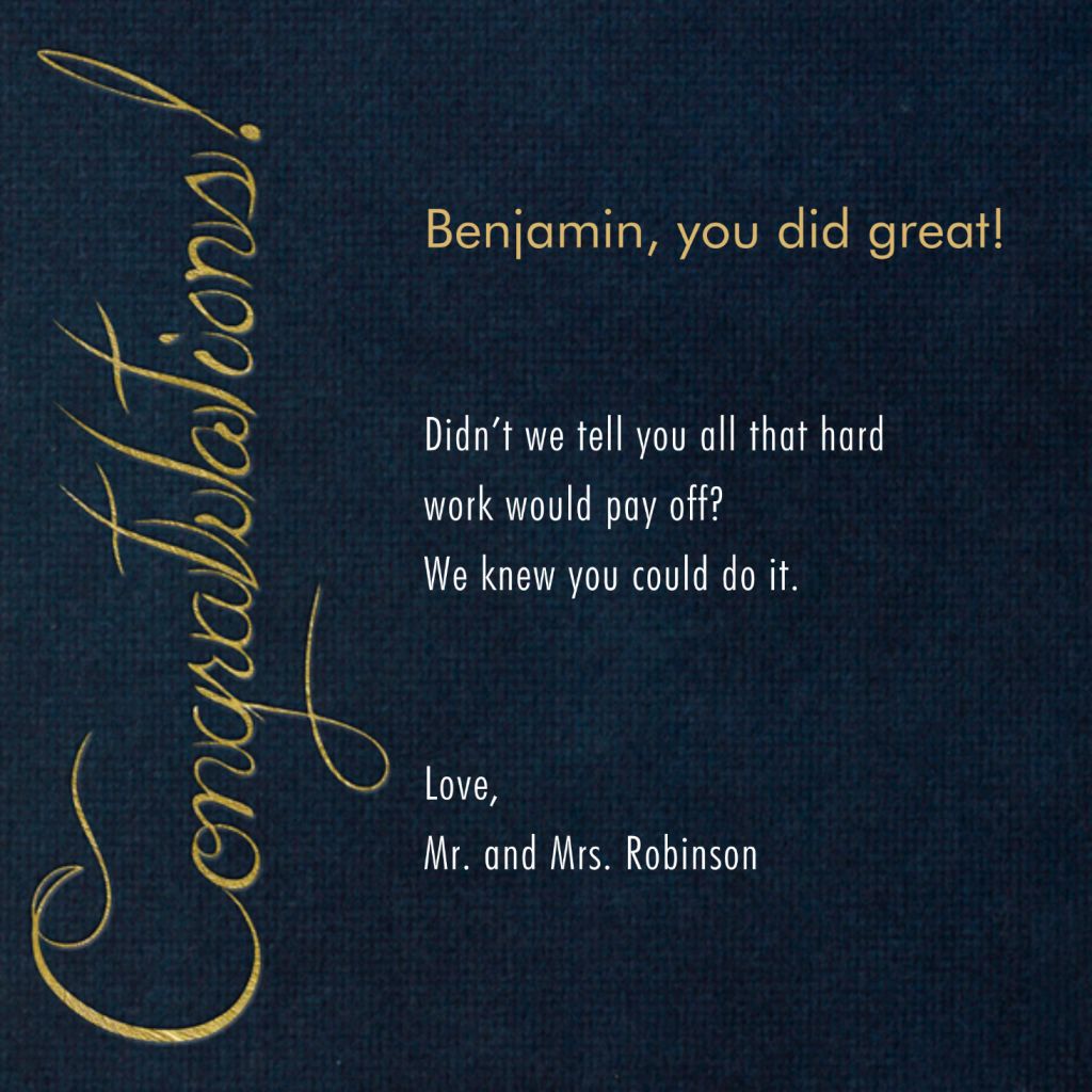 Formal Congratulations - Congratulations Card | Send online instantly ...
