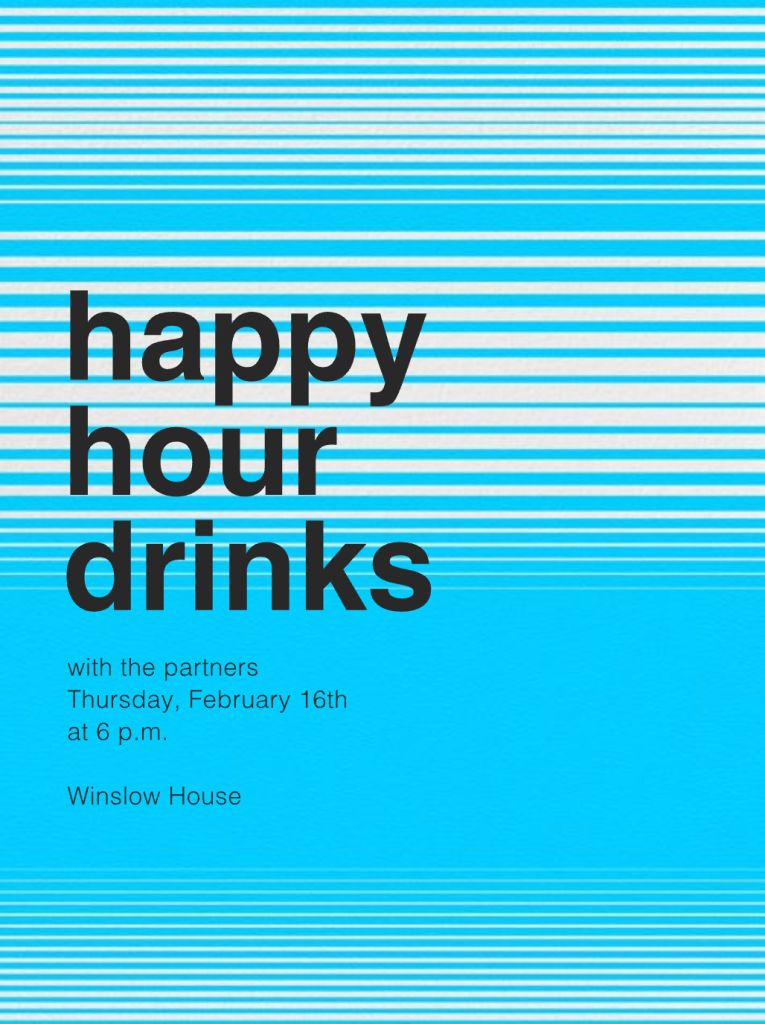 Optical Horizons - Happy Hour Invitation | Send online instantly | RSVP ...
