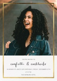 Adult Birthday Invitations | Send online instantly | RSVP tracking