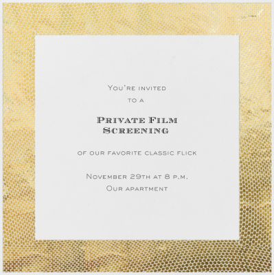 Viewing Party Invitations | Send online instantly | RSVP tracking