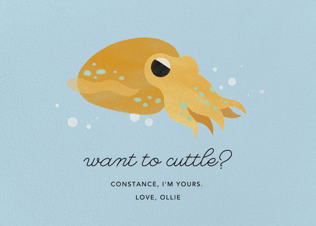 Cuttle With Me - Love and Romance Card | Send online instantly | Track ...