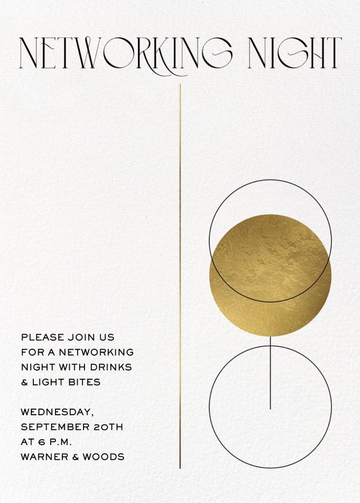 Stemware - Networking Event Invitation | Send online instantly | RSVP ...