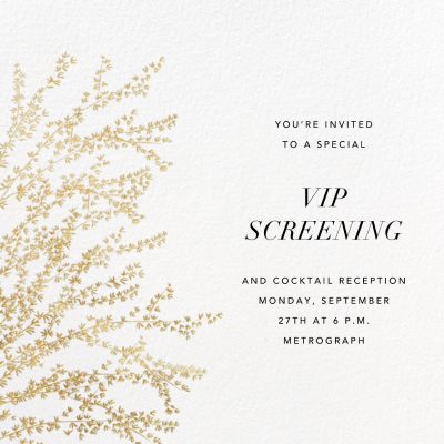 Viewing Party Invitations | Send online instantly | RSVP tracking