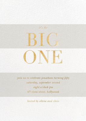 50th Birthday Invitations & Invitation Templates | Paperless Post