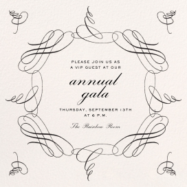 Gala Invitations | Send online instantly | RSVP tracking
