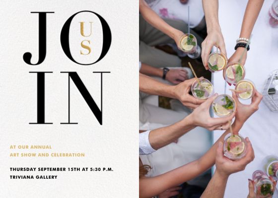 Art Exhibition Invitations | Send online instantly | RSVP tracking