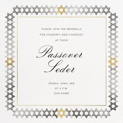 Passover invitations | Send online instantly | RSVP tracking