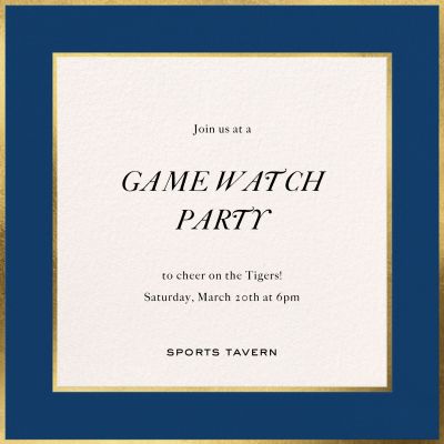 Sporting Event Invitations | Send online instantly | RSVP tracking
