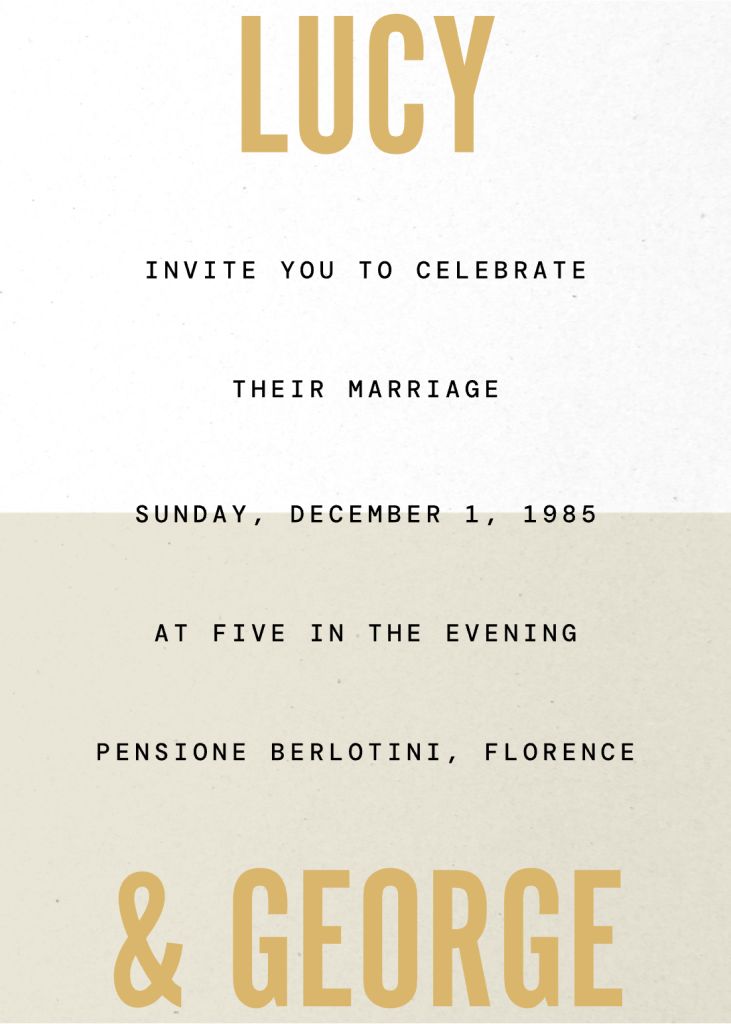 Split Line - Wedding Invitation | Send online instantly | RSVP tracking