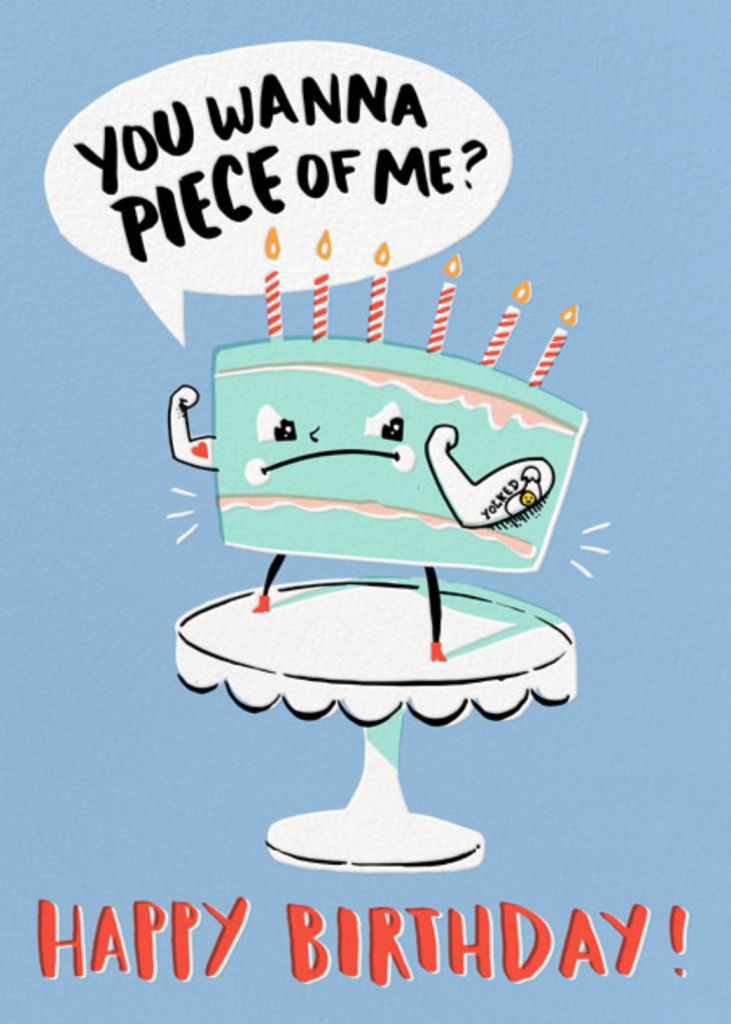 Cake Fight - Birthday Card | Send online instantly | Track opens