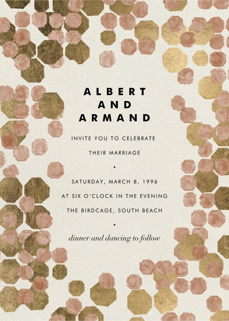 Hex Border - Wedding Invitation | Send online instantly | RSVP tracking