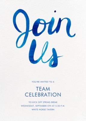 Staff Appreciation Invitations | Send online instantly | RSVP tracking