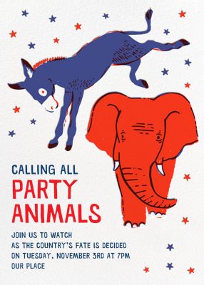 Election Night Invitations | Send online instantly | RSVP tracking