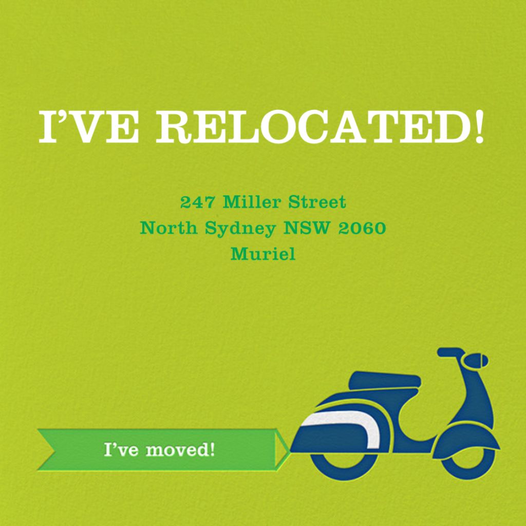 Scoot-A-Toot - Moving Announcement | Send online instantly | Track opens