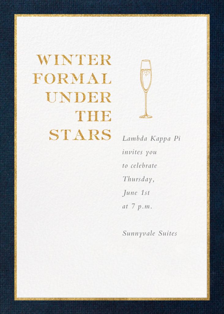 Oro Tall - Sorority Event Invitation | Send online instantly | RSVP ...