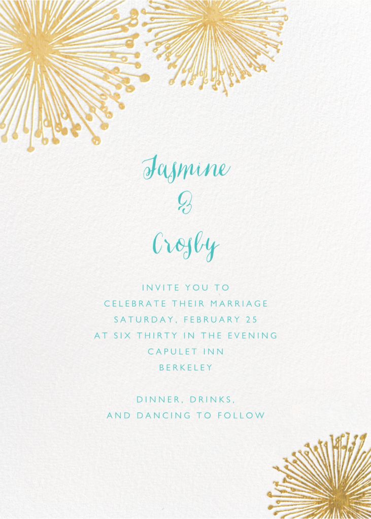Dandelion - Wedding Invitation | Send online instantly | RSVP tracking